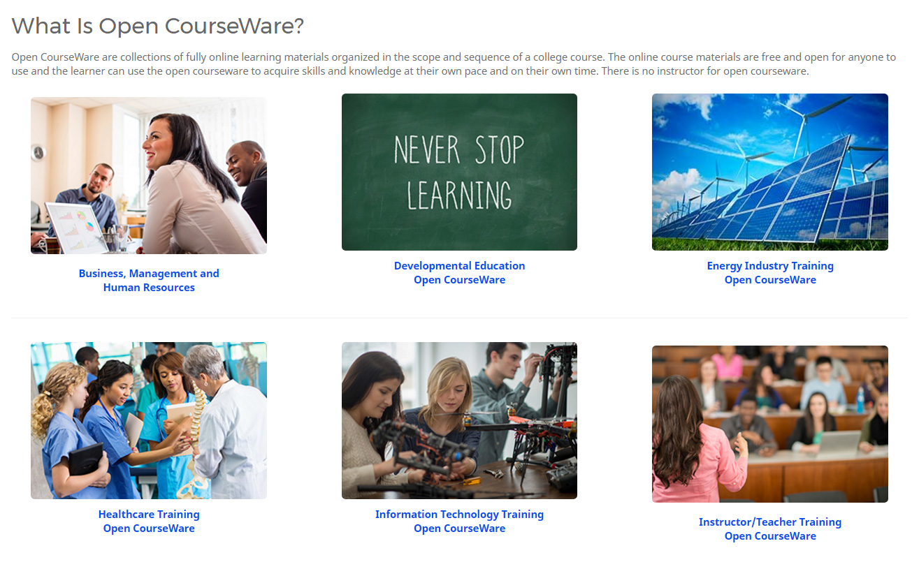 Open CourseWare Showcase | LOR CCCS